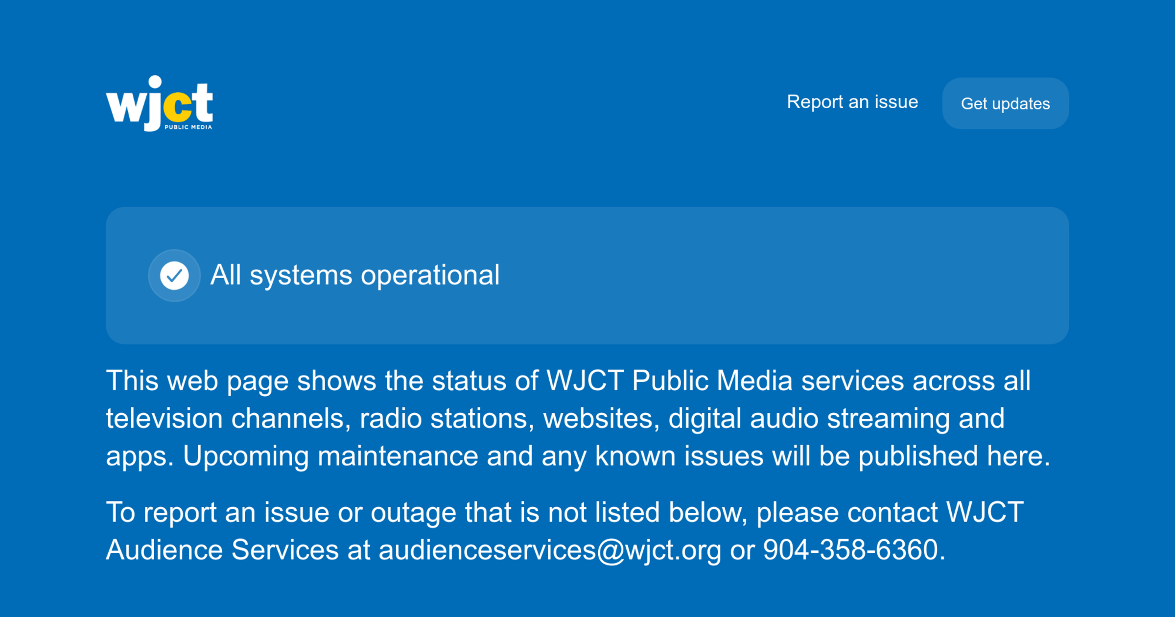 WJCT Public Media - Status